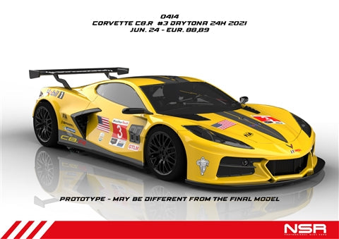 NSR0414SW Corvette C8R No. 3, 24H Daytona 2021| Clover Leaf Racing