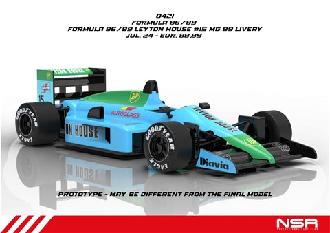 NSR0421IL FORMULA 86/89 Leyton House No.15 MG 89 Livery| Clover Leaf Racing