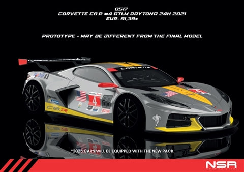 NSR0517SW CORVETTE C8.R #4 GTLM DAYTONA 24h 2021 SW SHARK 25K EVO ...