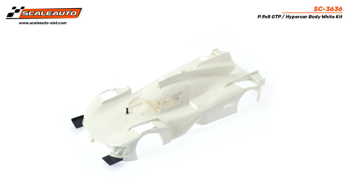 SC-3636 P.9x8 GTP / Hypercar Body White Kit| Clover Leaf Racing