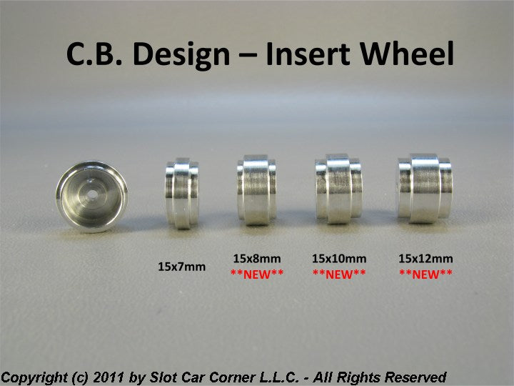 CBD1000 CB Design Insert 15.8 x 7mm Aluminum Wheels| Clover Leaf Racing