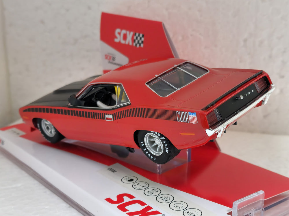 SCX Cuda Rallye Red| Clover Leaf Racing